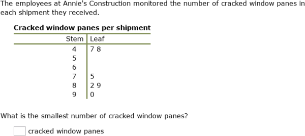 IXL - Interpret stem-and-leaf plots (Year 5 maths practice)