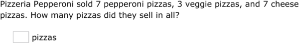 IXL - Add three numbers - word problems (Year 2 maths practice)