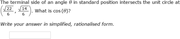 IXL - Find trigonometric ratios using the unit circle (Year 11 maths ...