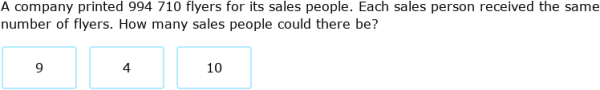 IXL - Divisibility rules: word problems (Year 6 maths practice)
