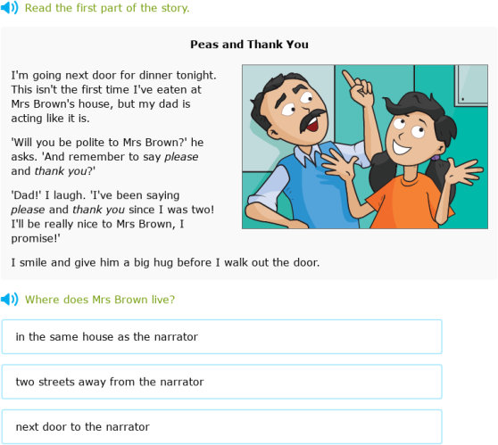 IXL Analyse Stories Year 3 English Practice 