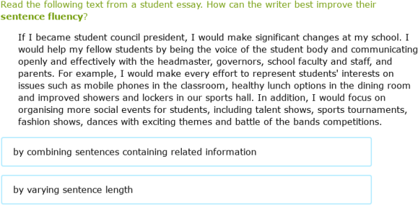 IXL - Suggest appropriate revisions (Year 7 English practice)