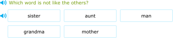 IXL - Which word is not like the others? (Year 2 English practice)