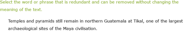 IXL - Remove redundant words or phrases (Year 9 English practice)