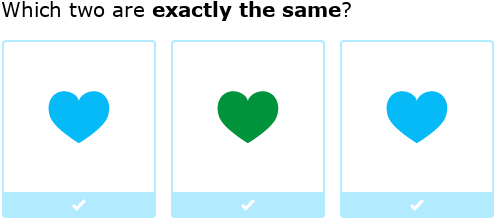 IXL - Same (Kindergarten maths practice)