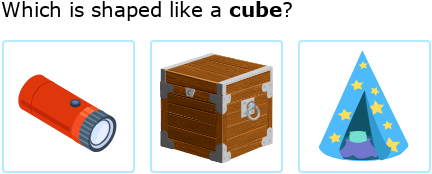 IXL - Three-dimensional shapes in the real world I (Year 1 maths practice)