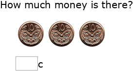IXL - Count money - 10c coins (Year 1 maths practice)