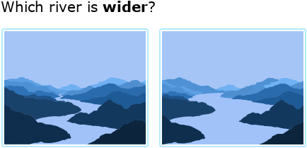 IXL - Wide and narrow (Year 1 maths practice)