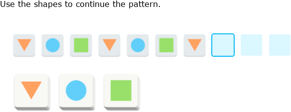 IXL - Complete a repeating pattern (Year 5 maths practice)