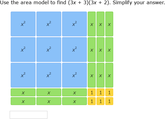 IXL - Multiply two polynomials using algebra tiles (Year 11 maths practice)