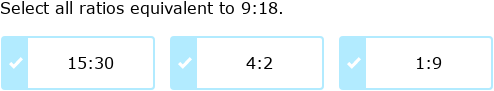 IXL - Identify equivalent ratios (Year 10 maths practice)