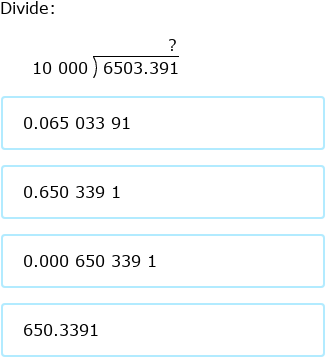 IXL - Multiply and divide decimals by powers of ten (Year 7 maths practice)