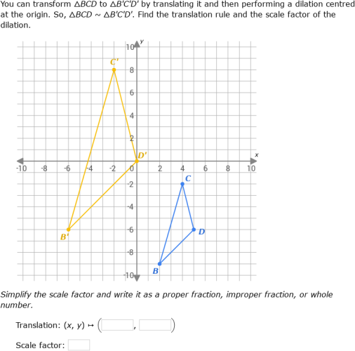 IXL - Similar triangles and similarity transformations (Year 11 maths practice)