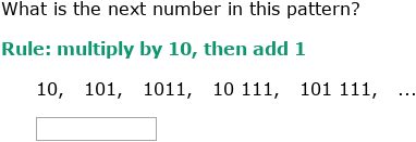 IXL - Use a rule to complete a number sequence (Year 6 maths practice)