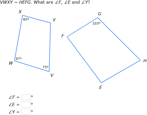 IXL - Side lengths and angle measures in similar figures (Year 11 maths ...