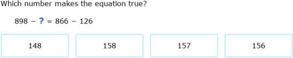 IXL - Balance subtraction equations - up to three digits (Year 4 maths ...