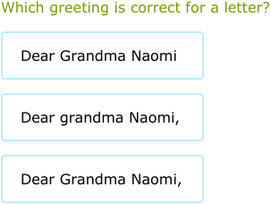 IXL - Greetings and closings of letters (Year 5 English practice)