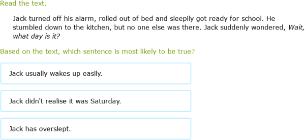 IXL - Draw inferences from a text (Year 5 English practice)