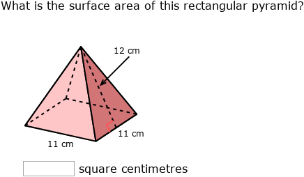 IXL - Surface area of pyramids (Year 9 maths practice)