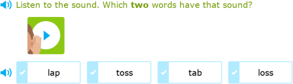 IXL - Which two words have the same ending? (Year 1 English practice)