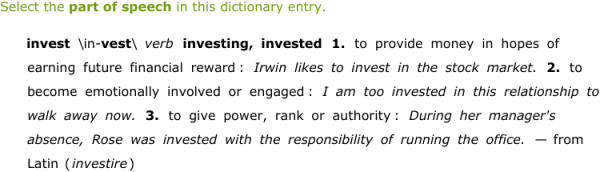 IXL - Use dictionary entries (Year 11 English practice)