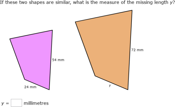 IXL - Find side lengths of similar figures (Year 7 maths practice)
