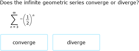IXL - Convergent and divergent geometric series (Year 13 maths practice)
