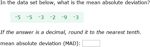 IXL - Mean absolute deviation (Year 11 maths practice)