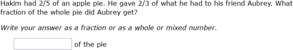 IXL - Multiply fractions and whole numbers: word problems (Year 8 maths ...