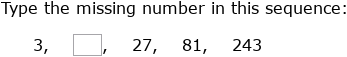 IXL - Complete a geometric number pattern (Year 5 maths practice)
